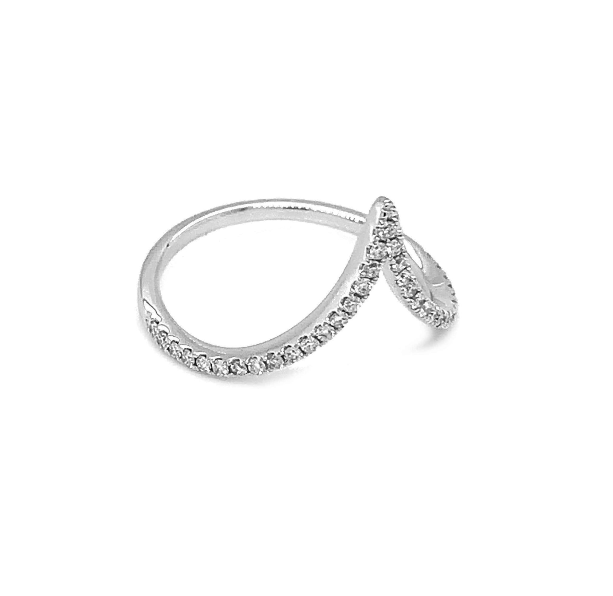 Wishbone Diamond Ring - Haywards of Hong Kong